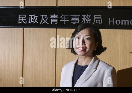 Alice Mak Mei-kuen, Secretary for Home and Youth Affairs attended a ...