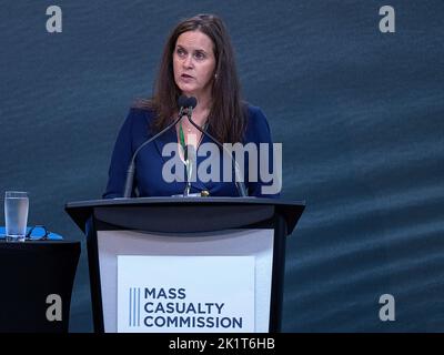 Tara Miller, who represents relatives of Aaron Tuck and Kristen Beaton ...