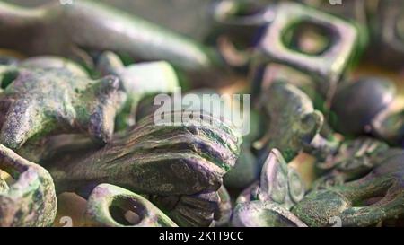 Background of many Ancient Scythian items. Selective focus Stock Photo ...