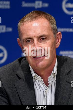 David Weir, Brighton and Hove Albion director of football, in the ...