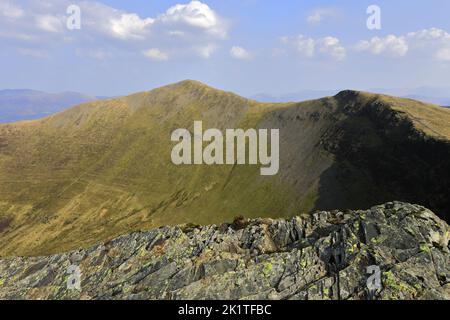 View to Grisedale Pike fell, North Western Fells; Lake District ...