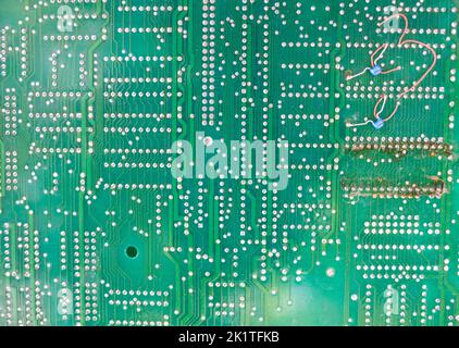 Old computer chips that are out of order. Not working microshops with ...