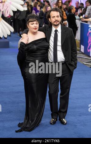 Luis Felber and Lena Dunham attend a special screening of Too Much UK ...