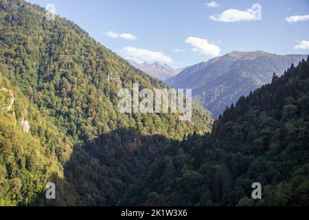 Rize, Turkey - September 2022: Kackar mountains with green forest ...