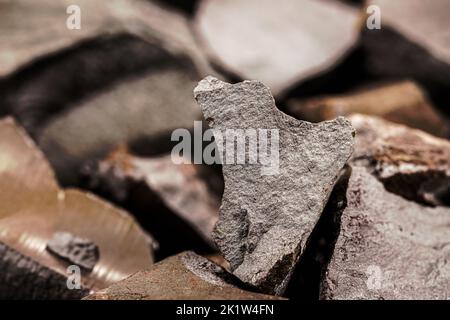 iron ore or hematite, metallurgy use, steel raw material Stock Photo ...