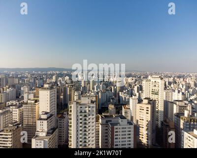 Aerial view of the "Higienópolis" neighborhood in the heart of Sao ...