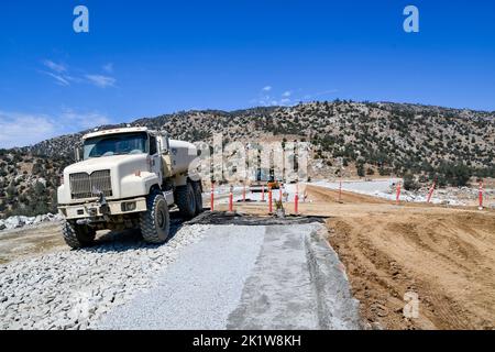 The labyrinth weir at the Isabella Dam Safety Modification Project in ...