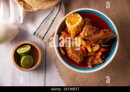 Mole de Olla. It is a balanced one pot meal, typical dish of the ...