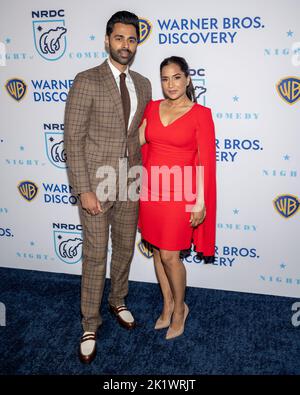 Beena Patel and Hasan Minhaj arrive ahead of the US Open tennis 2022 ...