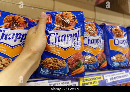 Tyumen, Russia-June 30, 2022: Mary Kay logo close-up, a private company ...