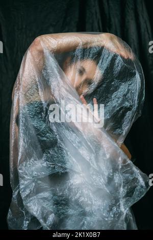 Female discrimination. Defocused portrait. Social pressure. Vulnerable ...