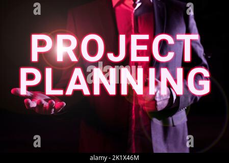 Text caption presenting Project Planningschedules such as Gantt charts ...