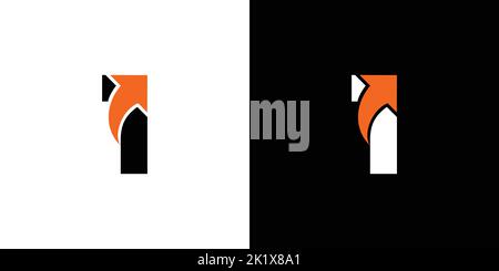 Modern and cool Number 1 combination direction logo design 2 Stock ...