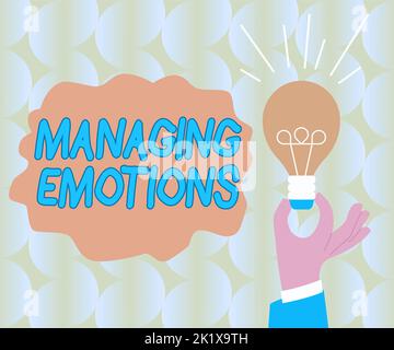 Conceptual caption Managing EmotionsControlling feelings in oneself ...
