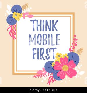 Sign displaying Mobile Friendly. Conceptual photo a website which can ...