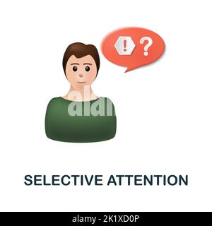 Cognitive Psychology icon. 3d illustration from cognitive skills ...