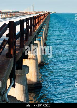 Seven Mile Bridge, the longest bridge of the Overseas Highway ...