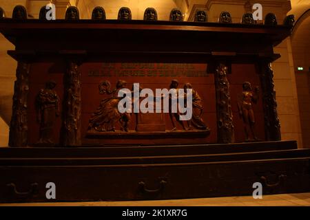 The Tomb of Jean-Jacques Rousseau at the Panthéon - Paris, France Stock ...
