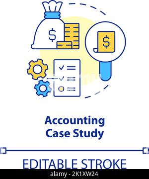 business case expertise icon color illustration Stock Vector Image ...