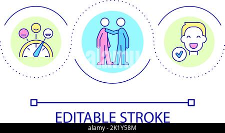 Emotional support loop concept icon Stock Vector Image & Art - Alamy