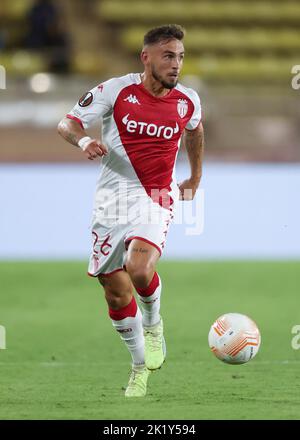Monaco, Monaco, 15th September 2022. Ruben Aguilar of AS Monaco during ...