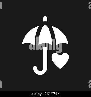 Health insurance dark mode glyph ui icon Stock Vector Image & Art - Alamy