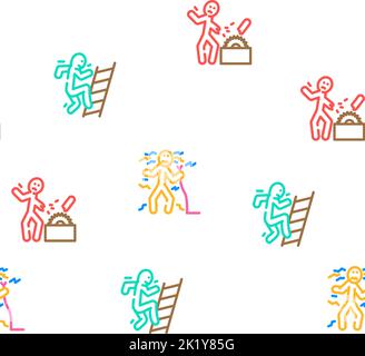 Seamless illustrations of sign of people or human. Good for web page ...