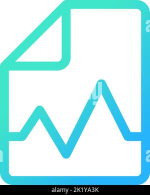 Health record pixel perfect gradient linear ui icon Stock Vector Image ...