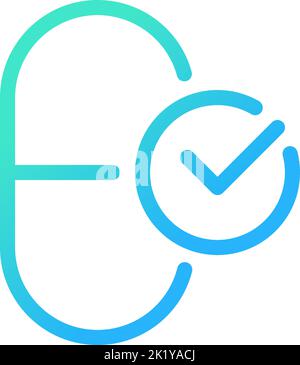 Medication pixel perfect gradient linear ui icon Stock Vector Image ...