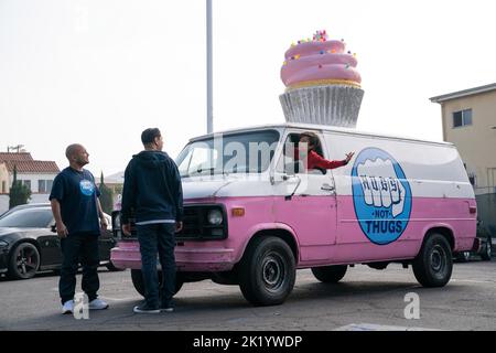 THIS FOOL, from left: Frankie Quinones, Marco Khan, Ivana Rojas, 'Clyde ...