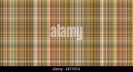 Woodland brown tartan seamless border textile. Tonal autumnal forest ...