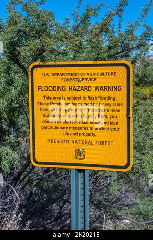 Prescott National Forest sign. Prescott, Arizona, USA Stock Photo - Alamy