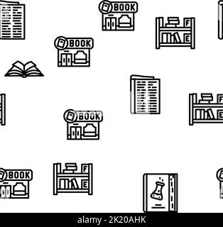 Open tutorial with bookmark pattern seamless Stock Vector Image & Art ...