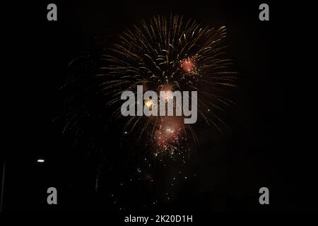 Fireworks for the celebration of September 15 Stock Photo - Alamy