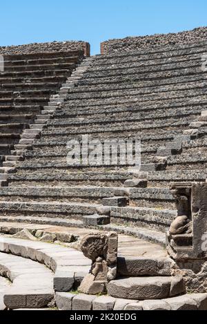 Small ancient roman arena in Pompei Stock Photo - Alamy