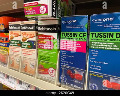 Grovetown, Ga USA - 09 21 22: Grocery store medicine section Halls ...