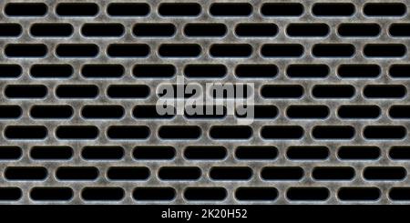 Seamless perforated metal catwalk mesh normal map background texture ...