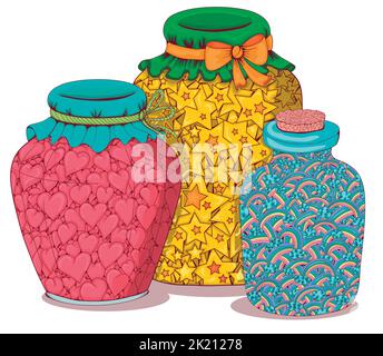 hearts love with rainbow Stock Vector Image & Art - Alamy