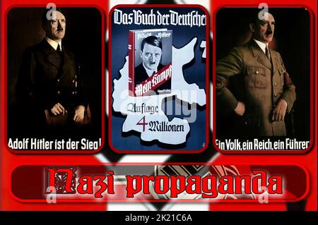 Nazi propaganda posters printed during World War II Stock Photo - Alamy