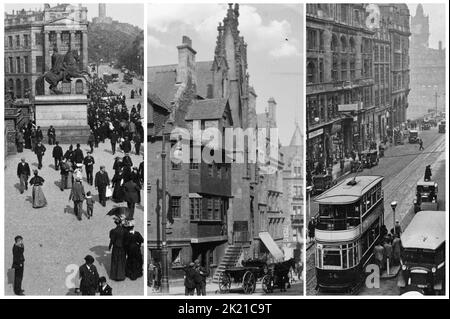 The city of Edinburgh in the late 1800s and early 1900s Stock Photo - Alamy