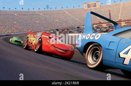 LIGHTNING MCQUEEN, CHICK HICKS, CARS, 2006 Stock Photo - Alamy