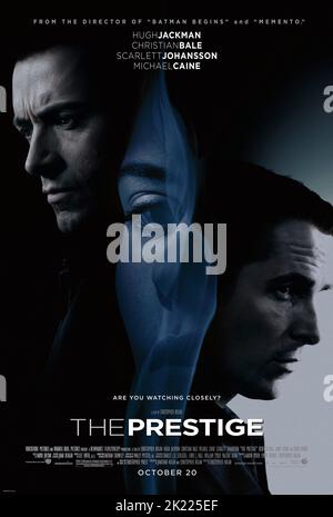 HUGH JACKMAN, SCARLETT JOHANSSON, CHRISTIAN BALE POSTER, THE PRESTIGE ...