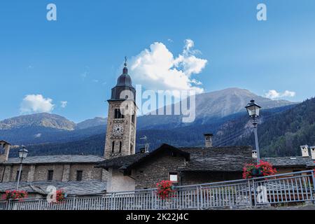 summer view of Morgex, Aosta Valley, Italy Stock Photo - Alamy