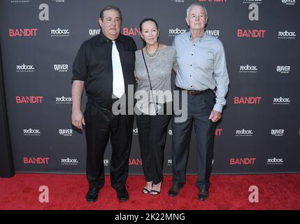 (L-R) Gilbert Galvan Jr., Andrea Hudson and John Snydes at the BANDIT ...