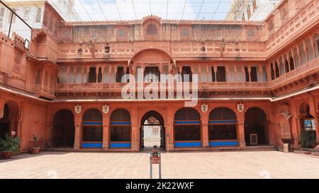 View of Junagarh Fort Complex, Bikaner, Rajasthan, India Stock Photo ...