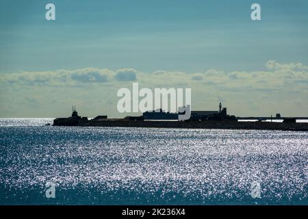 Portland harbour, Breakwater fort Stock Photo - Alamy