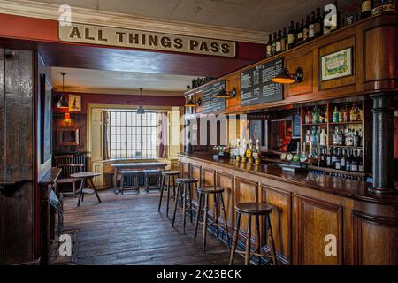 The Gunton Arms pub interior in North Norfolk , England. © Horst A ...