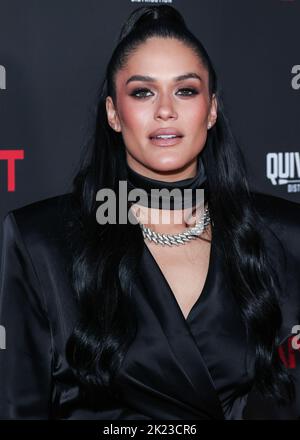 Audra Mari arrives at the BANDIT World Premiere held at the Harmony ...