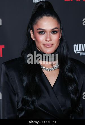 Audra Mari arrives at the BANDIT World Premiere held at the Harmony ...