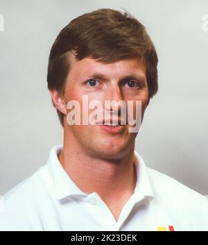 KENTH ELDEBRINK Swedish athlete in the mens javelin throw eventhe won a bronze medal in 1984 ...